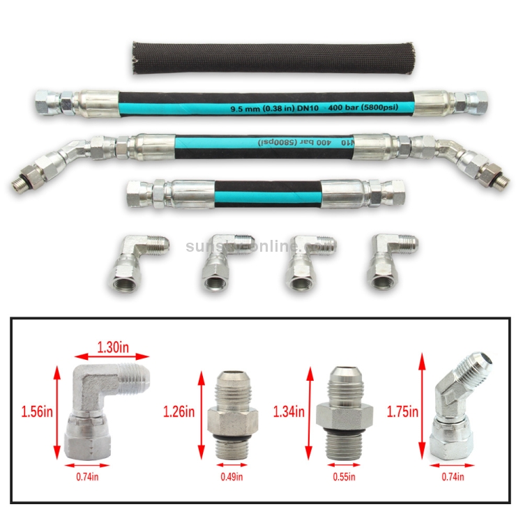 High Pressure Oil Pump (HPOP) Hoses Lines Fittings Set for 1999-2003 ...