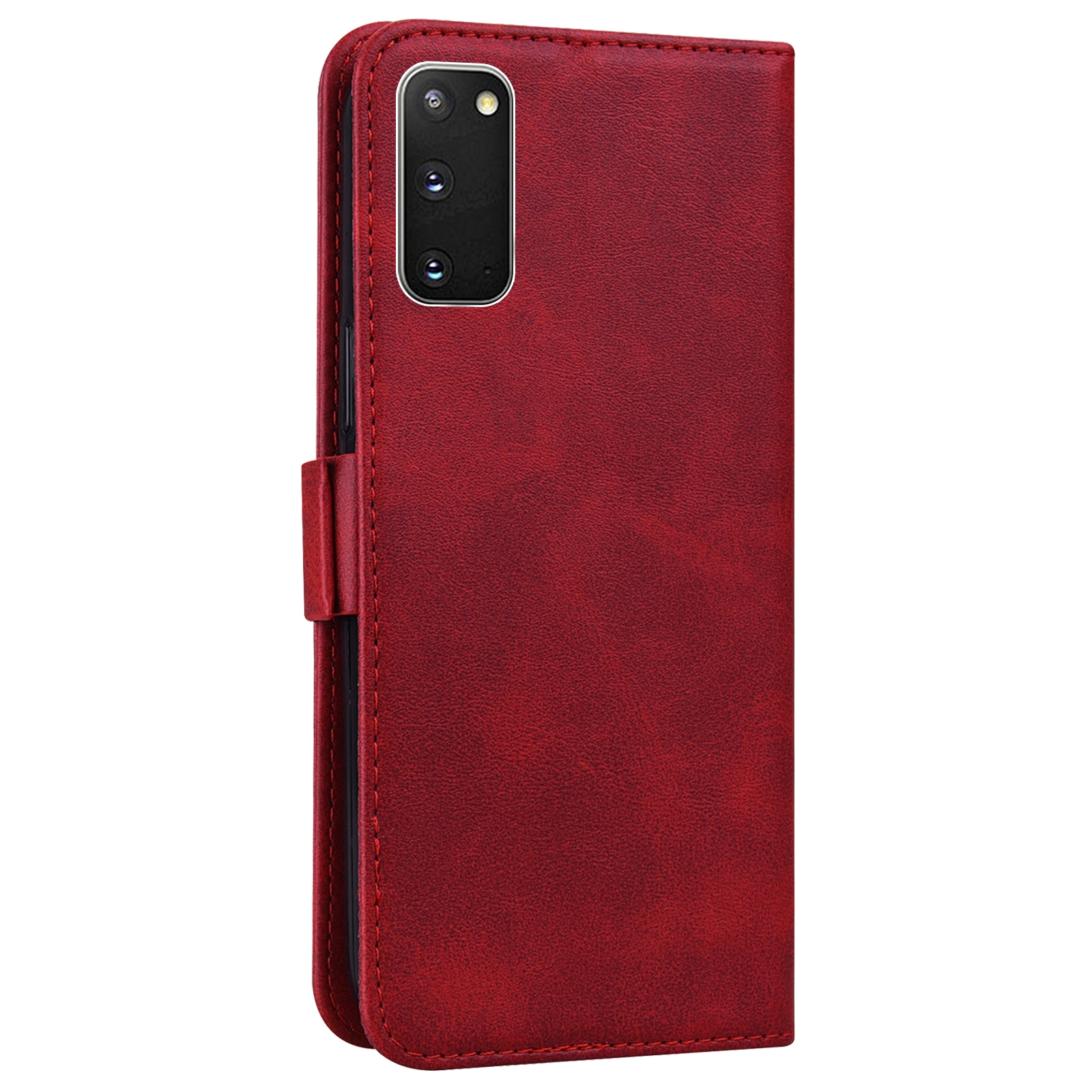 For Samsung Galaxy S20 Embossed Cat Butterflies Pattern Horizontal Flip ...