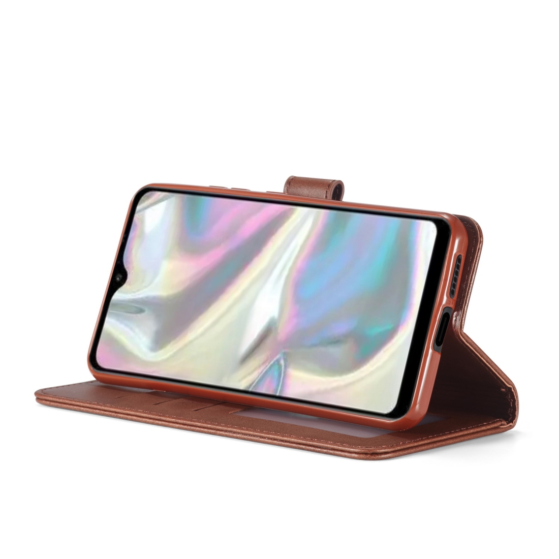 For Galaxy A70e LC.IMEEKE Calf Texture Horizontal Flip Leather Case ...