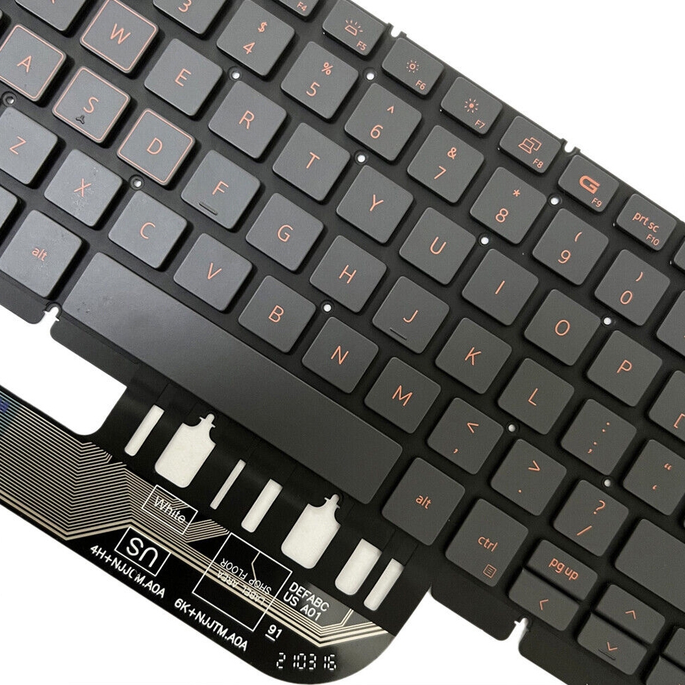 For Dell Inspiron G15 5510 5511 5515 5520 US Version Orange Backlight ...
