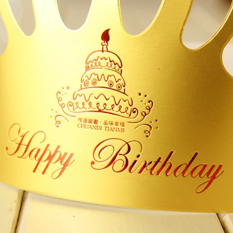 50 PCS Crown Birthday Hat Children Adult Birthday Party Cartoon ...