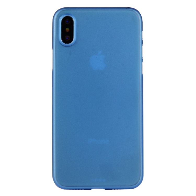 For Galaxy S8 Ultra-thin Frosted PP Protective Back Cover Case(Blue)