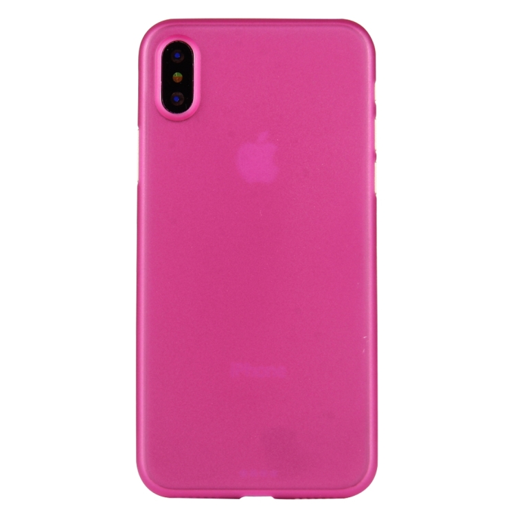 For Galaxy S8 Ultra-thin Frosted PP Protective Back Cover Case(Magenta)