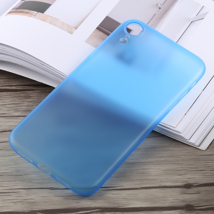 For Galaxy S8 Ultra-thin Frosted PP Protective Back Cover Case(Blue)