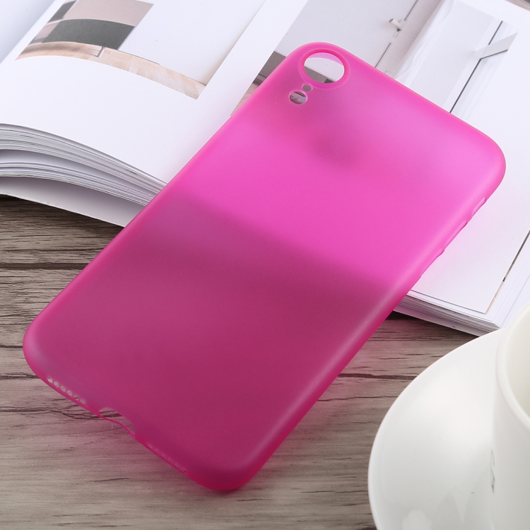 For Galaxy S8 Ultra-thin Frosted PP Protective Back Cover Case(Magenta)