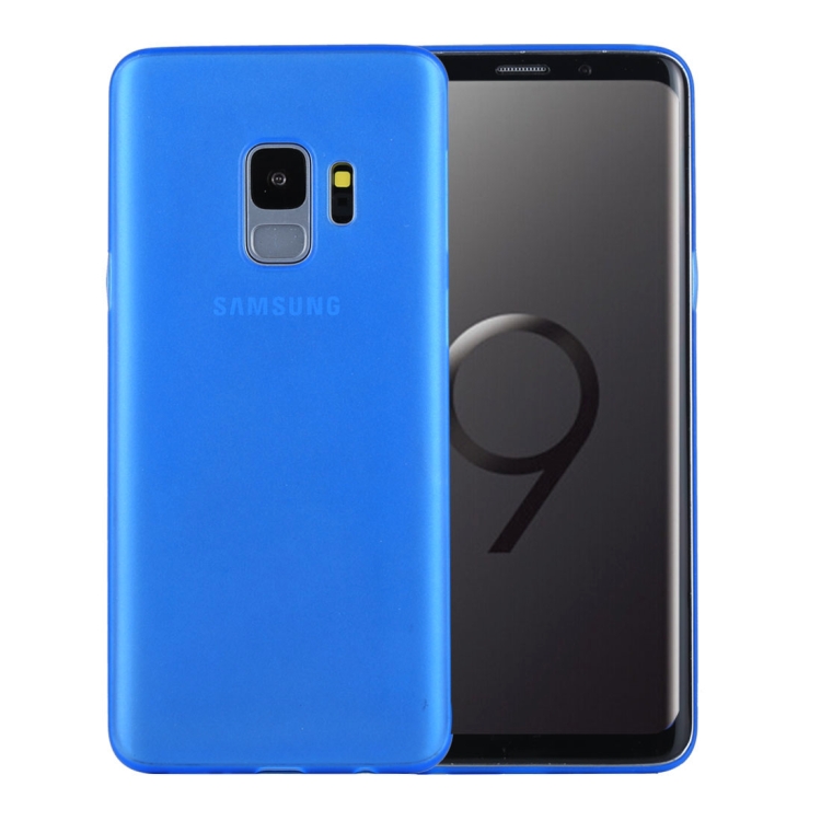 For Galaxy S8 Ultra-thin Frosted PP Protective Back Cover Case(Blue)