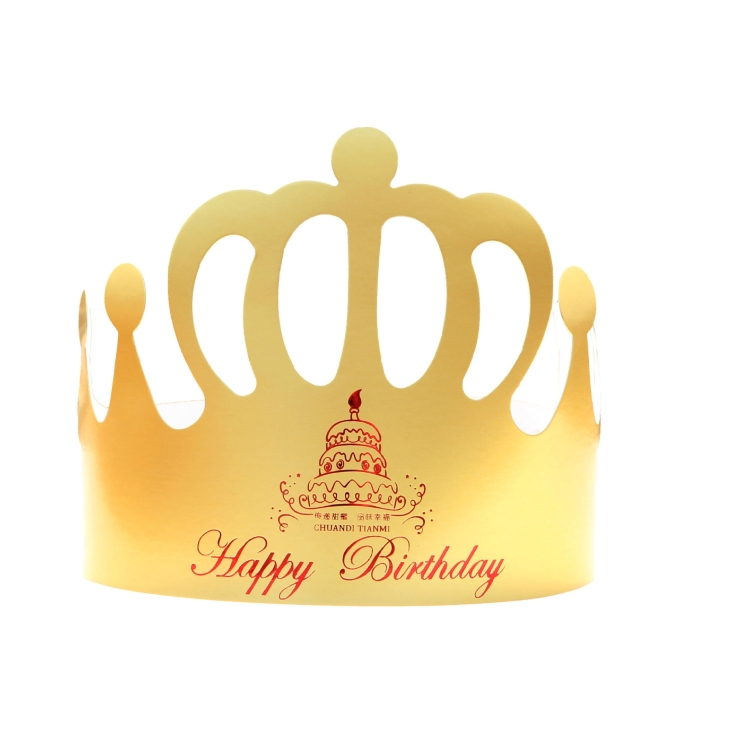 50 PCS Crown Birthday Hat Children Adult Birthday Party Cartoon ...
