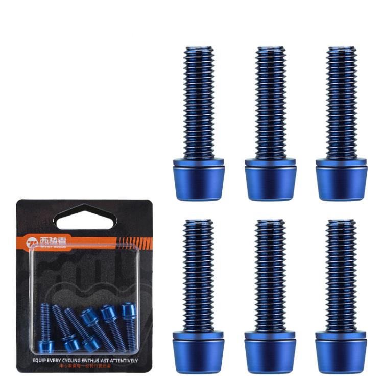 WEST BIKING 6pcs /Pack M5x18mm Titanium-Coated Bike Stem Screws for ...