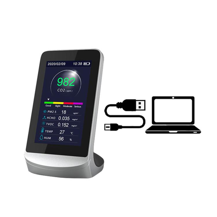 DM72B WiFi Version 10-In-1 Air Quality Monitor Support Tuya Smart App ...