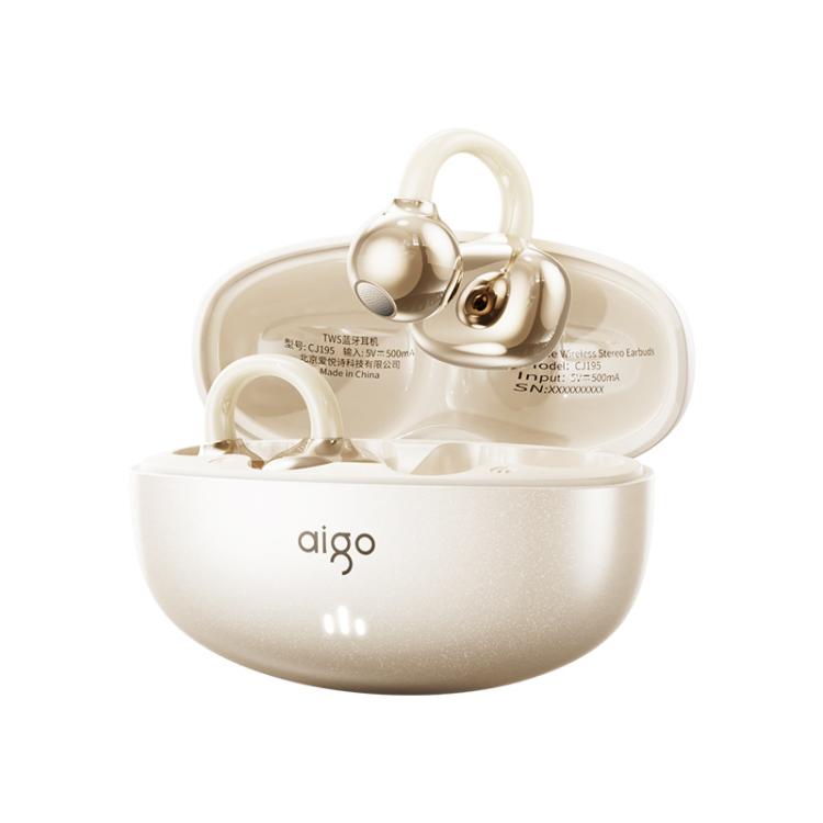 aigo CJ195 Bone Conduction Wireless Bluetooth Earphones Over-Ear Clip ...