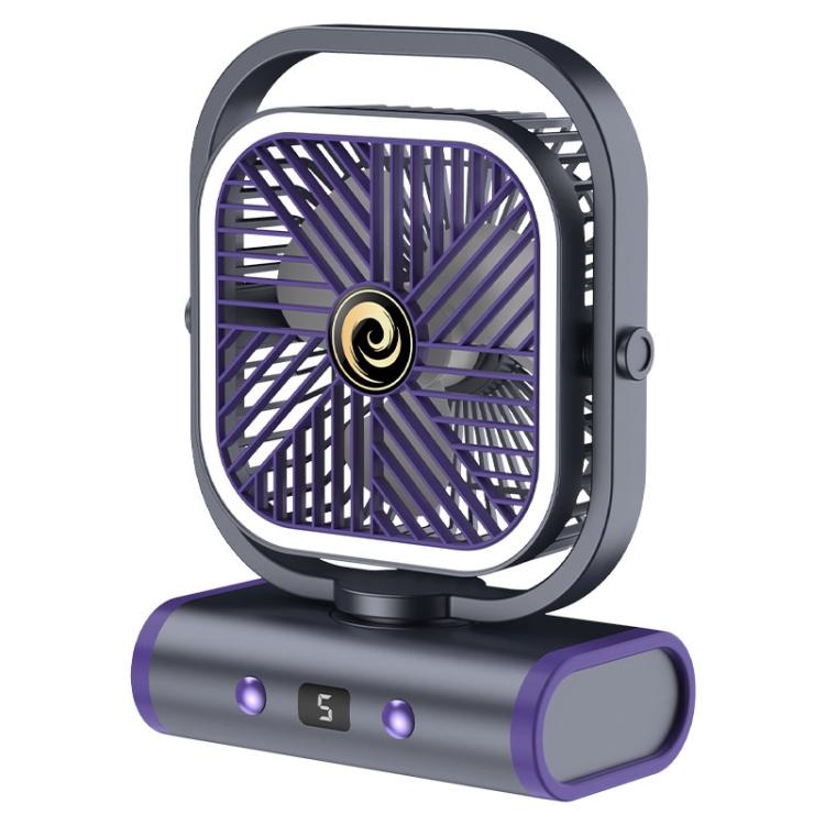 Desktop Mini Office Silent USB Wall-Mounted Fan, Color: Gray Plug-in