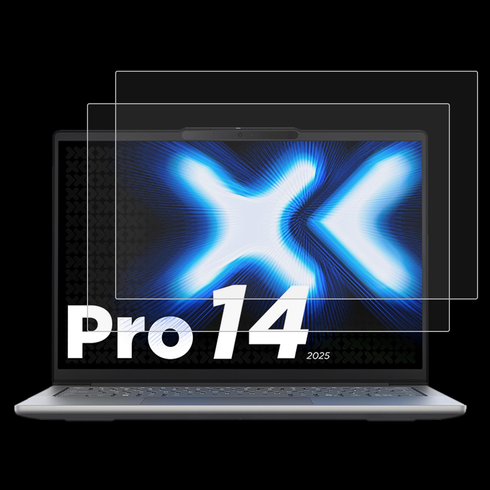 For Lenovo XiaoXin Pro 14 2025 2pcs 9H Privacy Anti-Blue Light Tempered ...