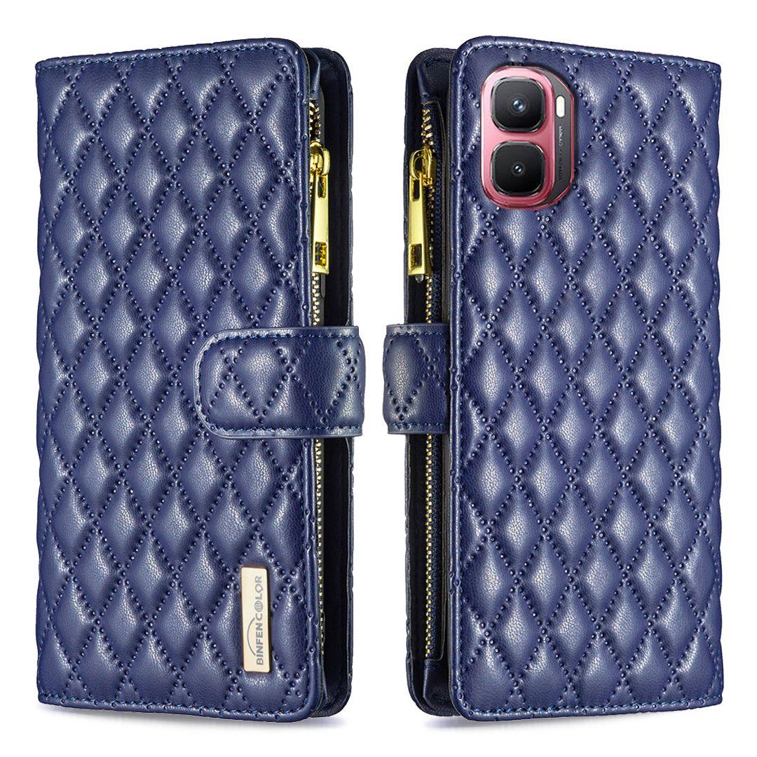 For Infinix GT 50 Pro 5G Diamond Lattice Zipper Wallet Leather Flip ...