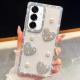 For Samsung Galaxy S24 FE 5G Diamond Glitter Pearl Heart Four-Corner ...
